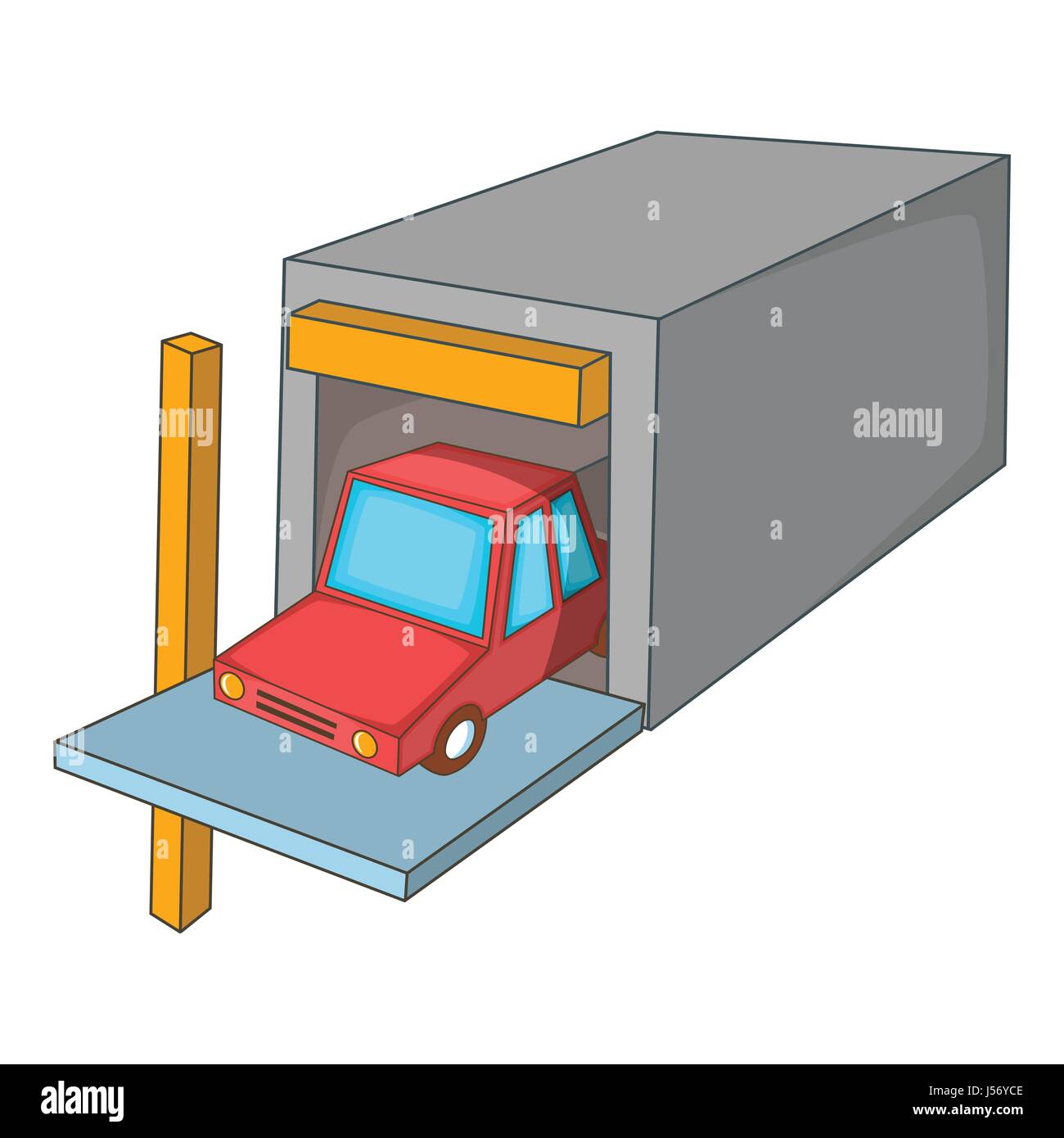 Car garage icon, cartoon style Stock Vector Image & Art - Alamy