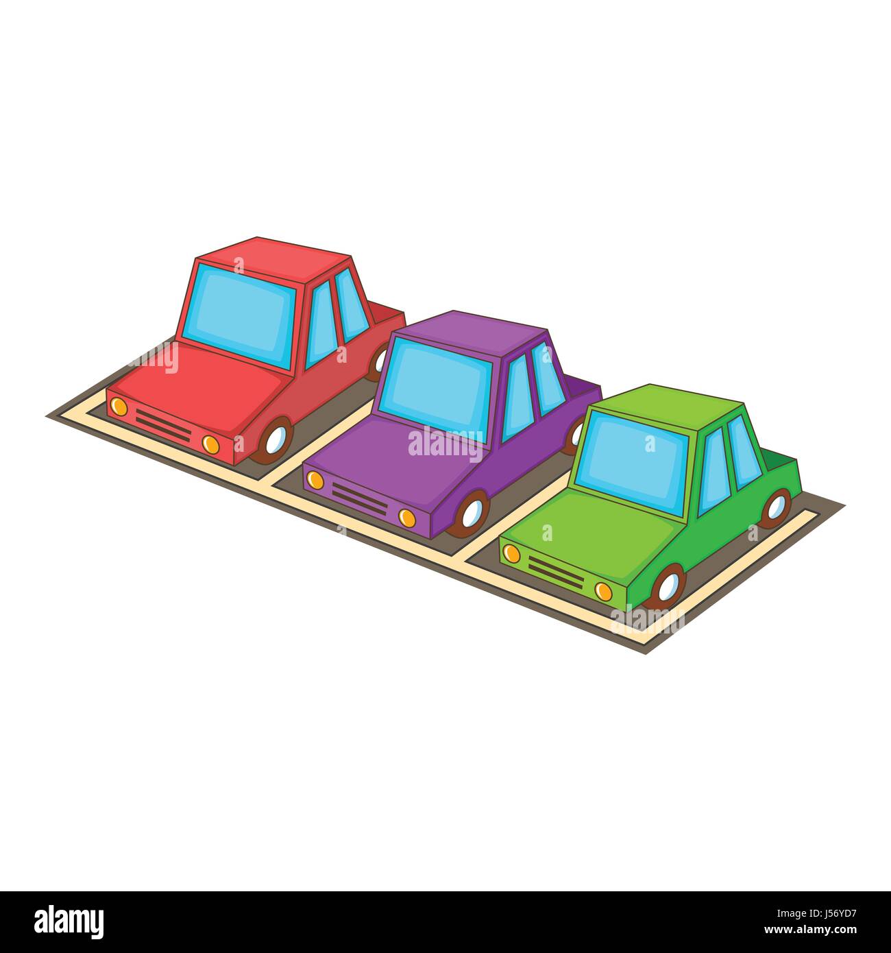 Parking icon, cartoon style Stock Vector Image & Art - Alamy