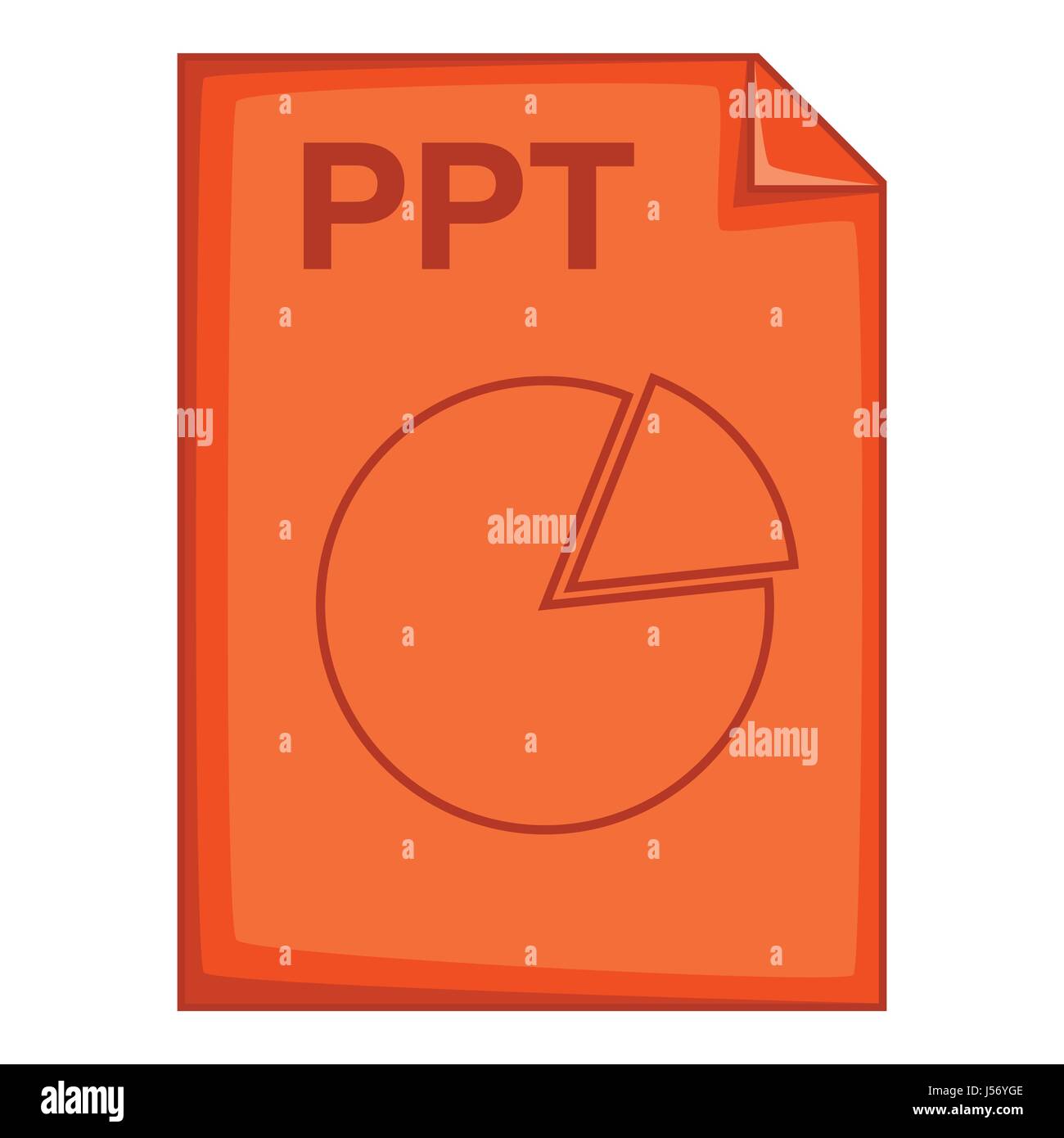 PPT file icon, cartoon style Stock Vector Image & Art - Alamy