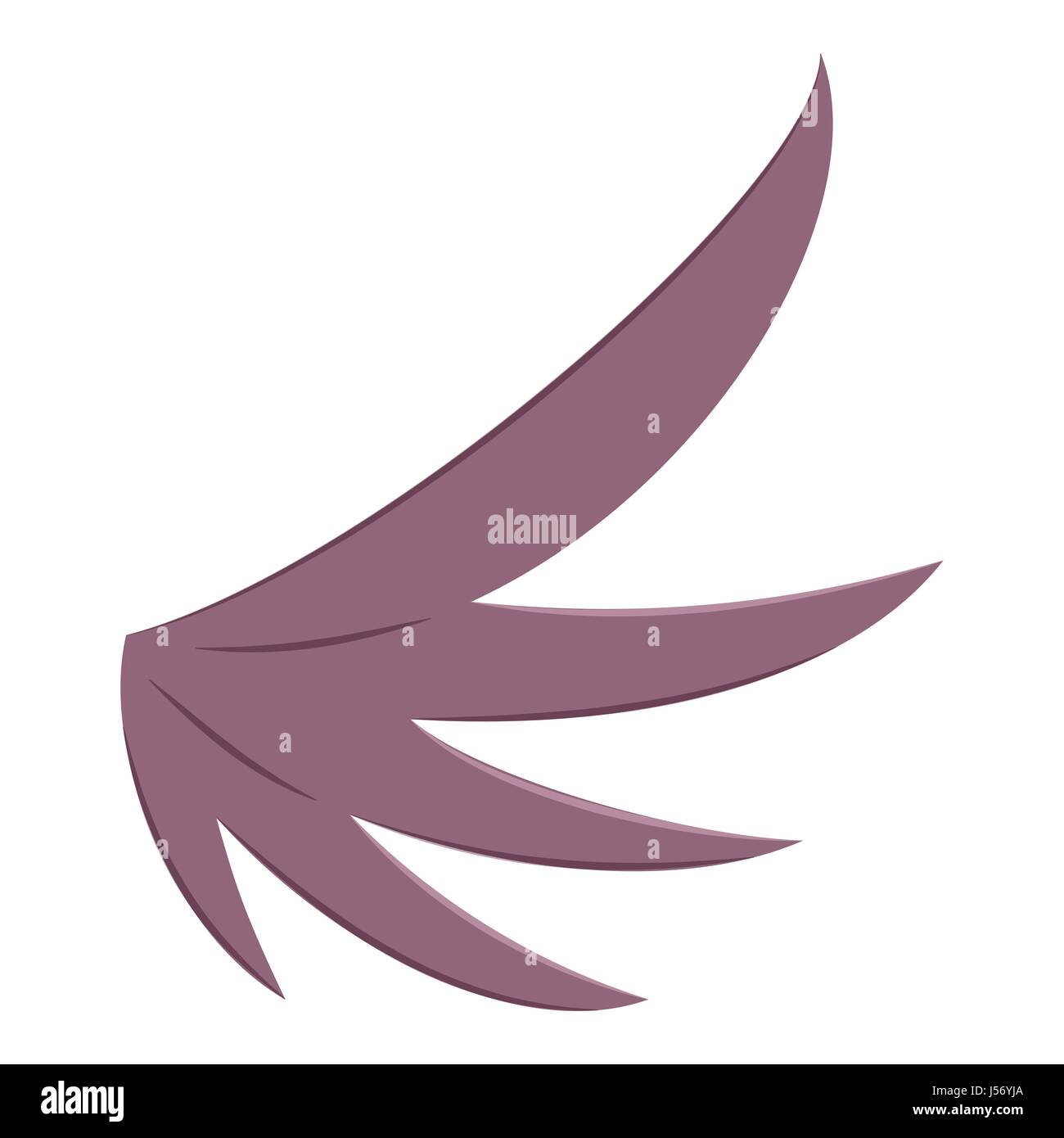 Bird wing icon, cartoon style Stock Vector Image & Art - Alamy
