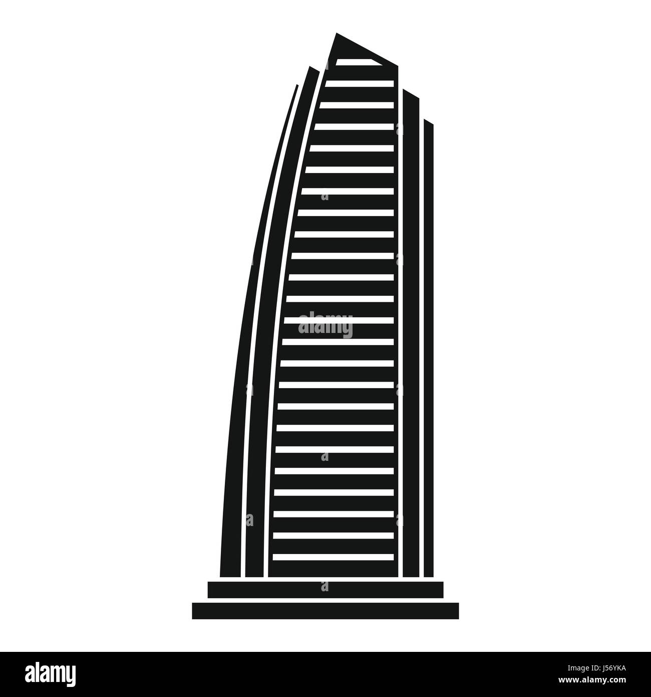 Skyscraper icon, simple style Stock Vector Image & Art - Alamy