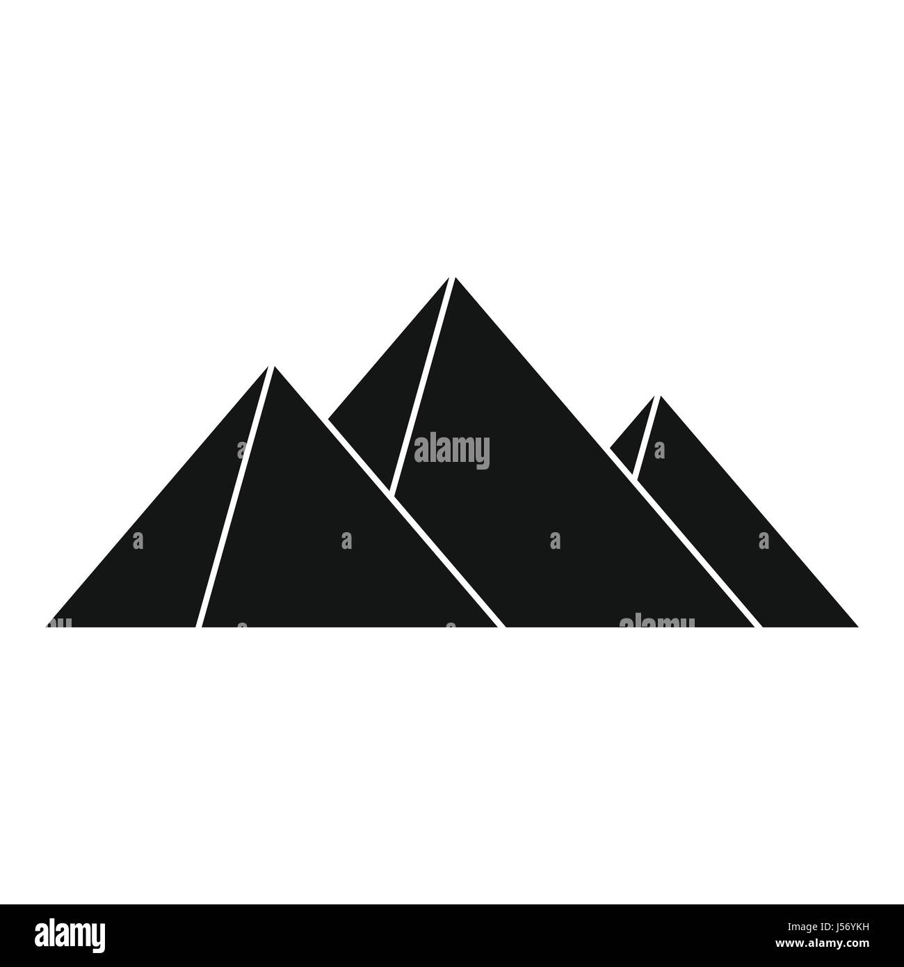 Pyramids icon, simple style Stock Vector Image & Art - Alamy