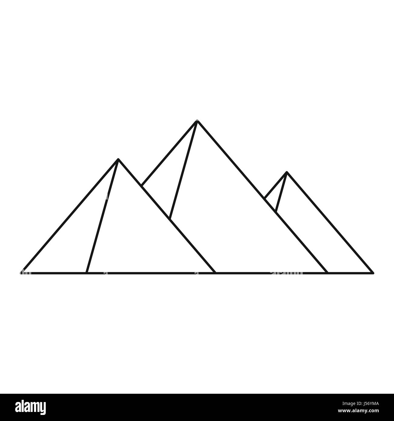 Egyptian Pyramid Outline