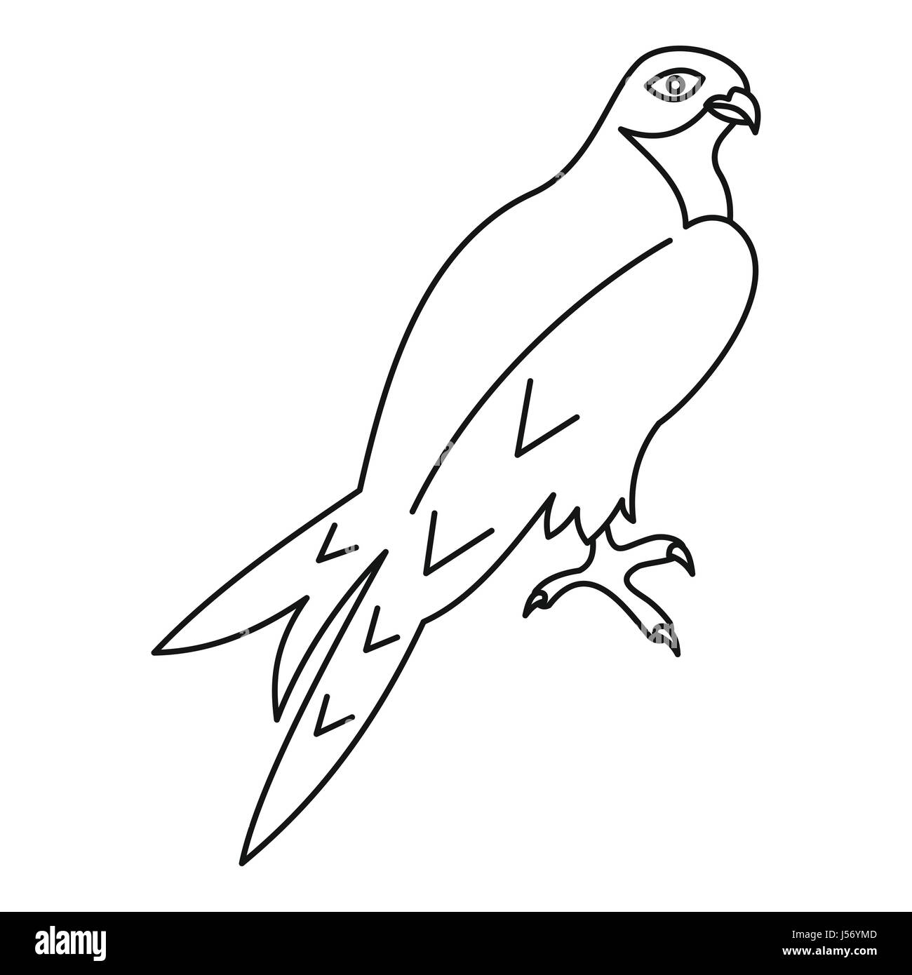 Arabian falcon icon, outline style Stock Vector Image & Art - Alamy