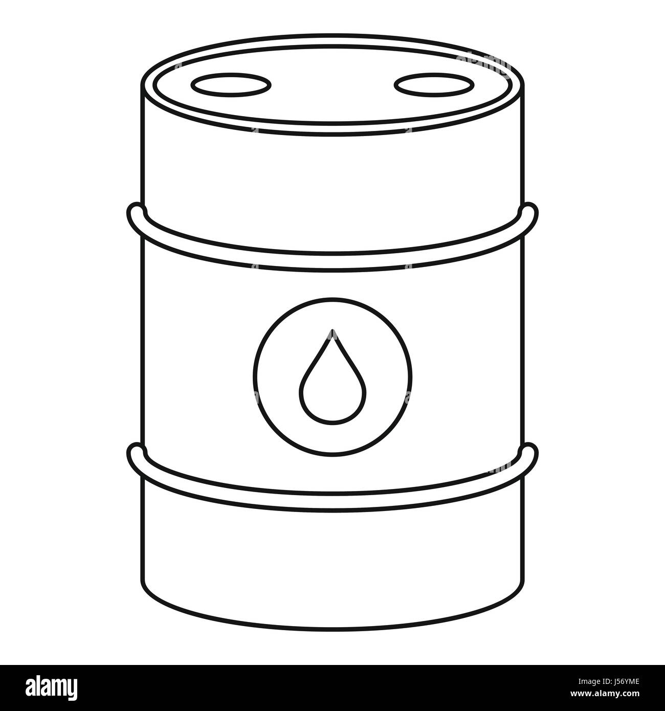 Oil barrel icon, outline style Stock Vector Image & Art - Alamy