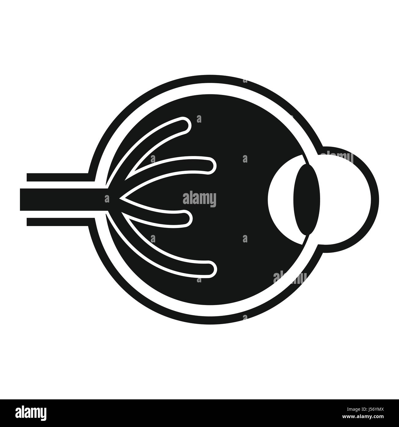Human eyeball icon, simple style Stock Vector Image & Art - Alamy