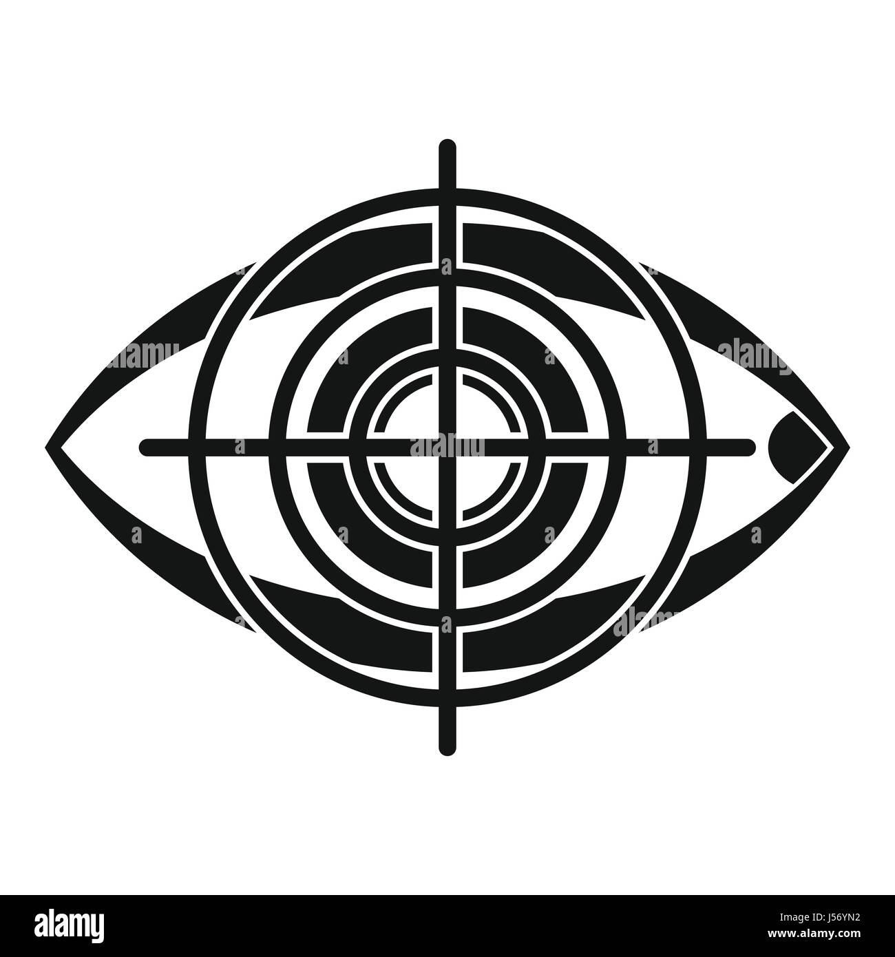 Eye and target icon, simple style Stock Vector Image & Art - Alamy