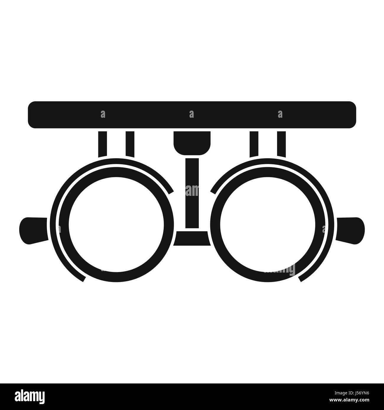 Trial frame for checking patient vision icon Stock Vector Image & Art ...