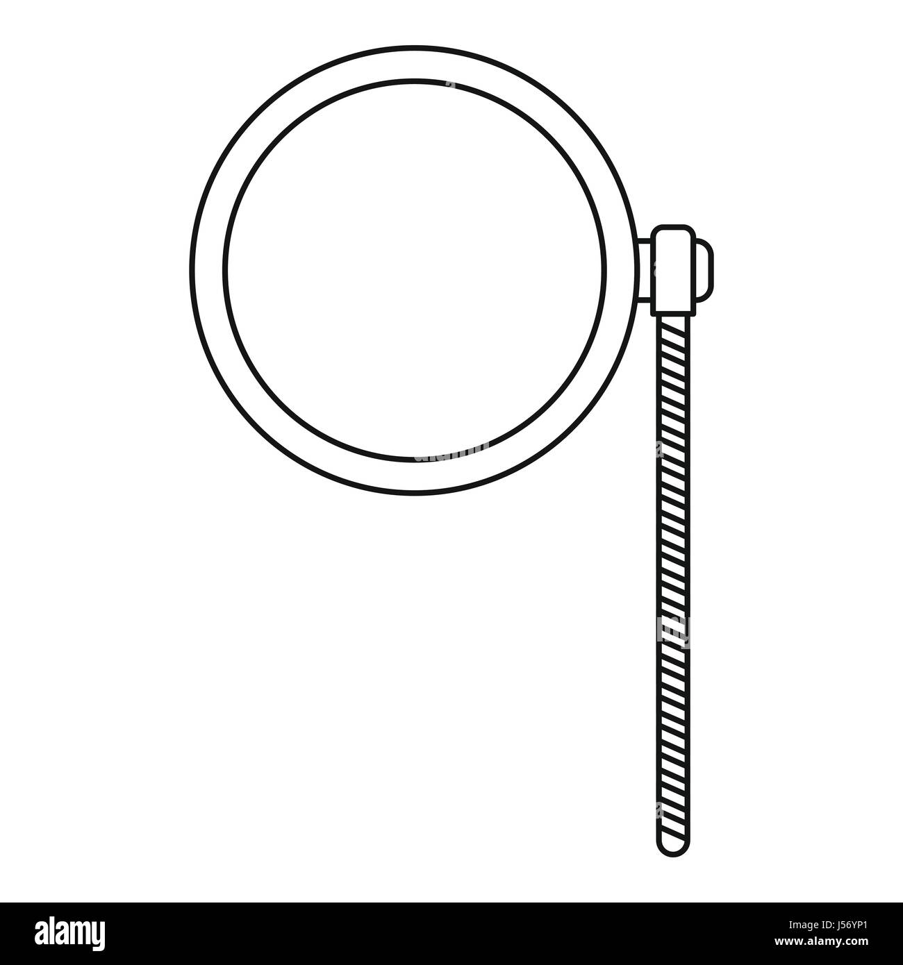 Monocle icon, outline style Stock Vector Image & Art - Alamy