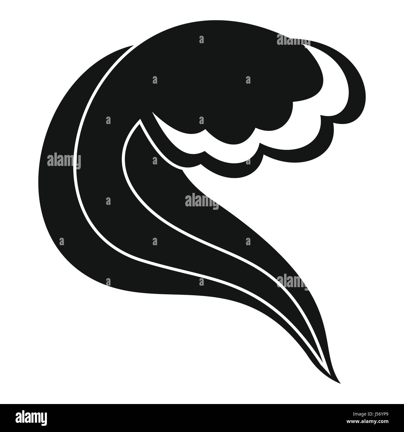 Ocean or sea wave icon, simple style Stock Vector Image & Art - Alamy