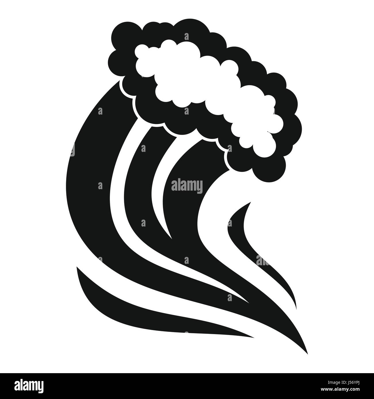Foamy splash icon, simple style Stock Vector Image & Art - Alamy
