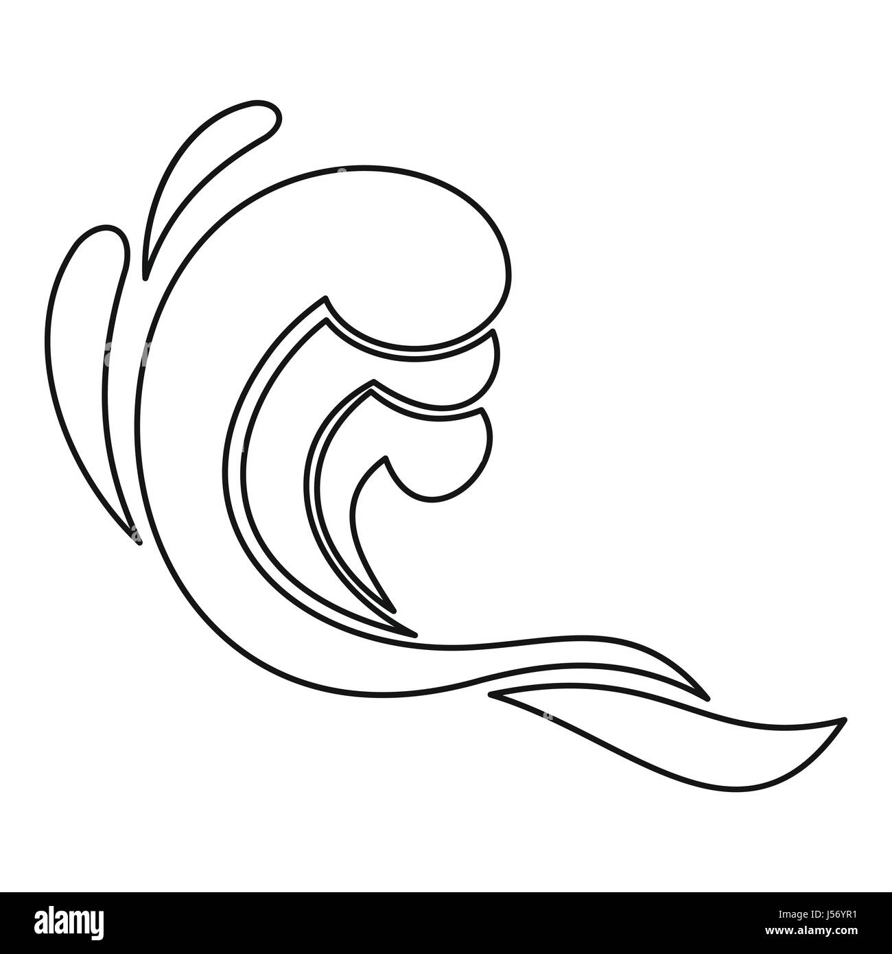 Tidal black white Stock Vector Images - Alamy