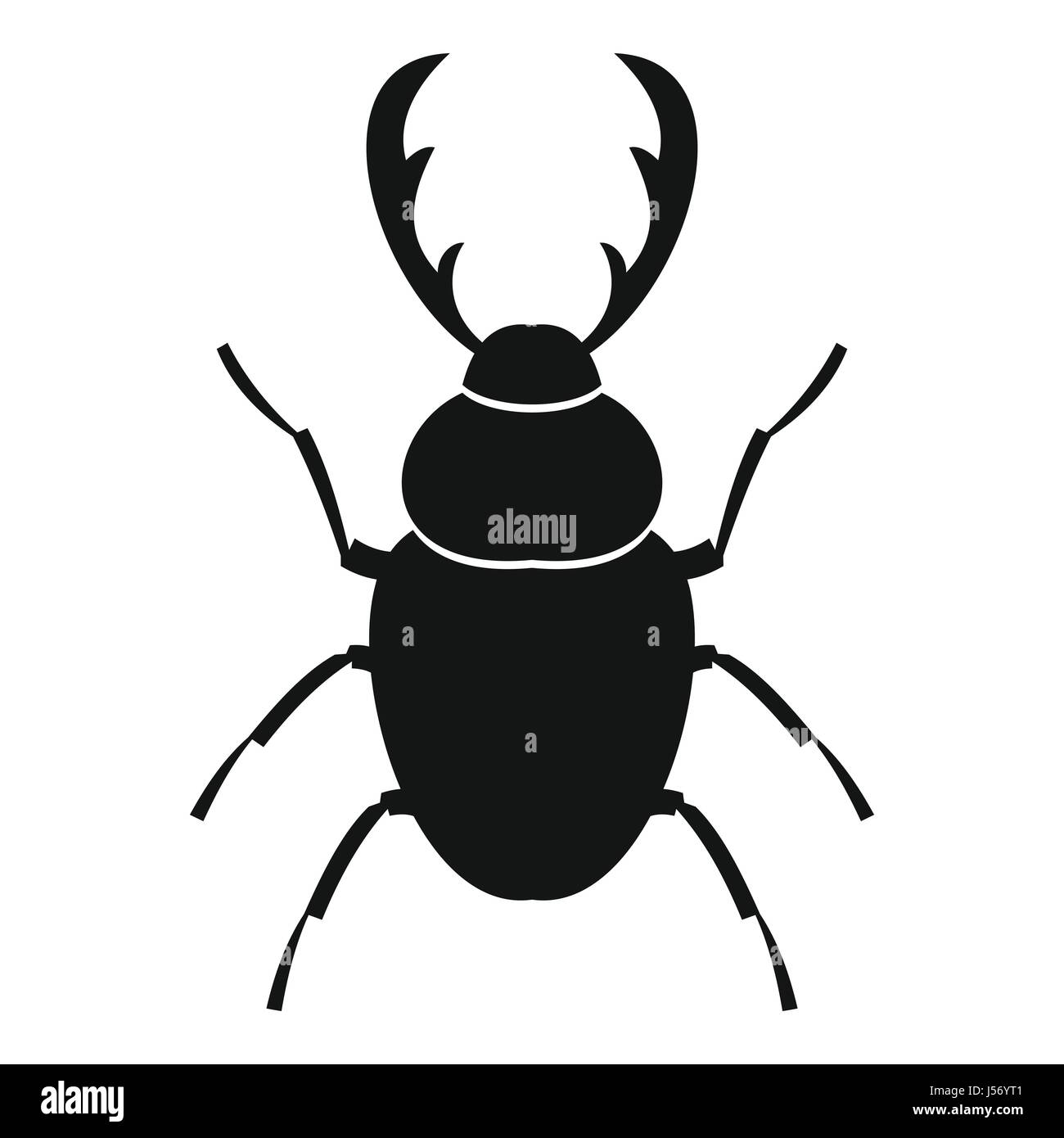 Stag beetle icon, simple style Stock Vector Image & Art - Alamy