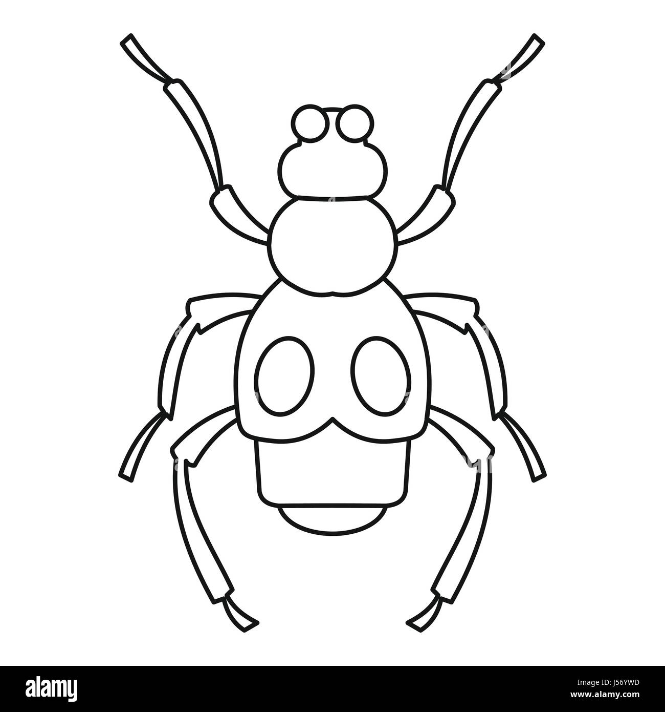 Beetle insect icon, outline style Stock Vector Image & Art - Alamy