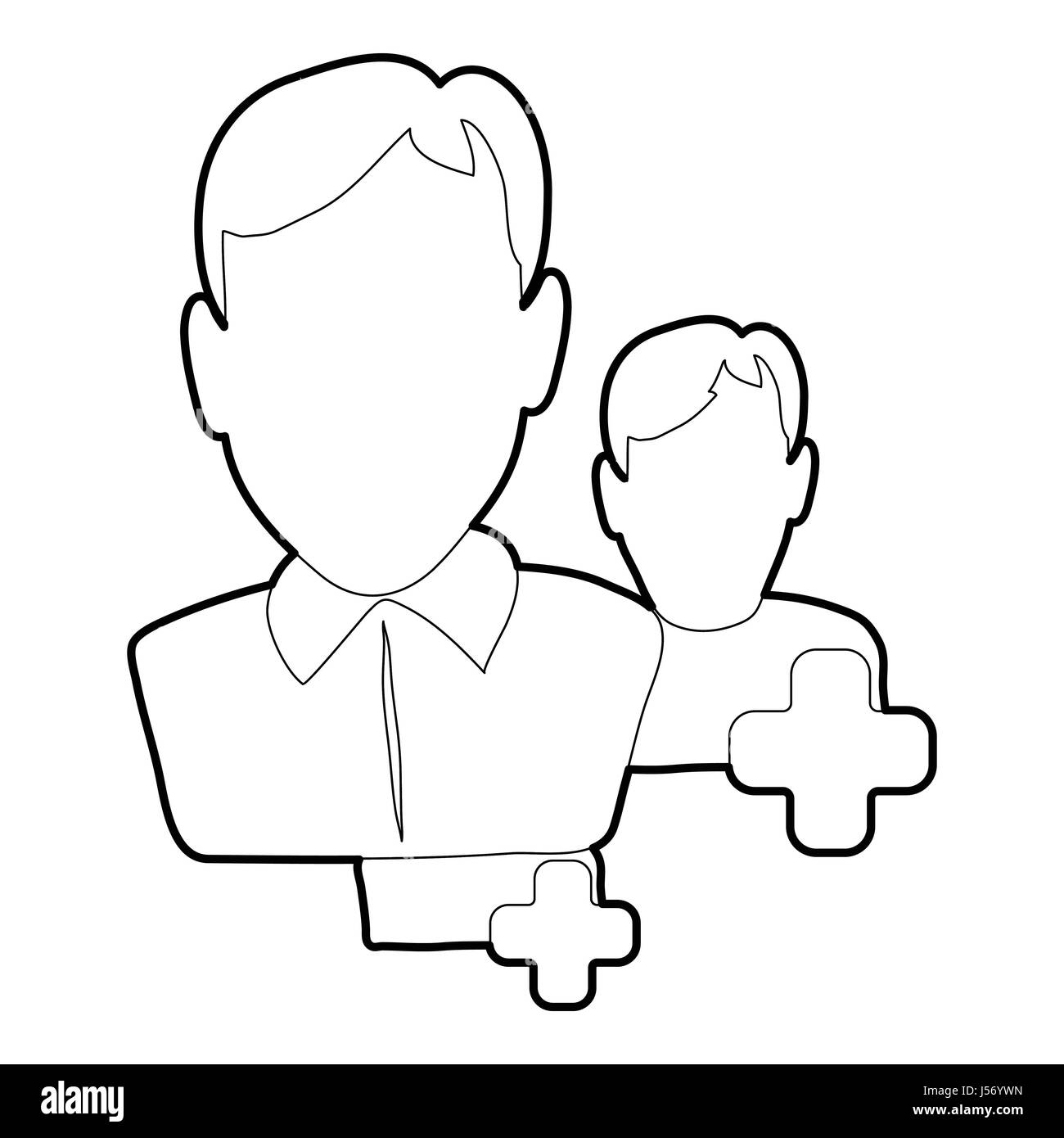 Add users icon, isometric 3d style Stock Vector Image & Art - Alamy