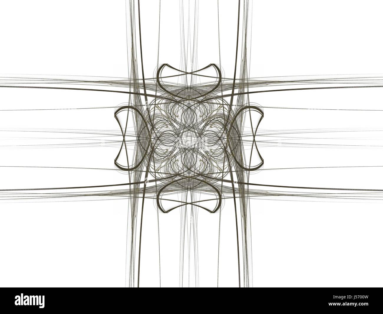 Mathematical floral pattern Cut Out Stock Images & Pictures - Alamy