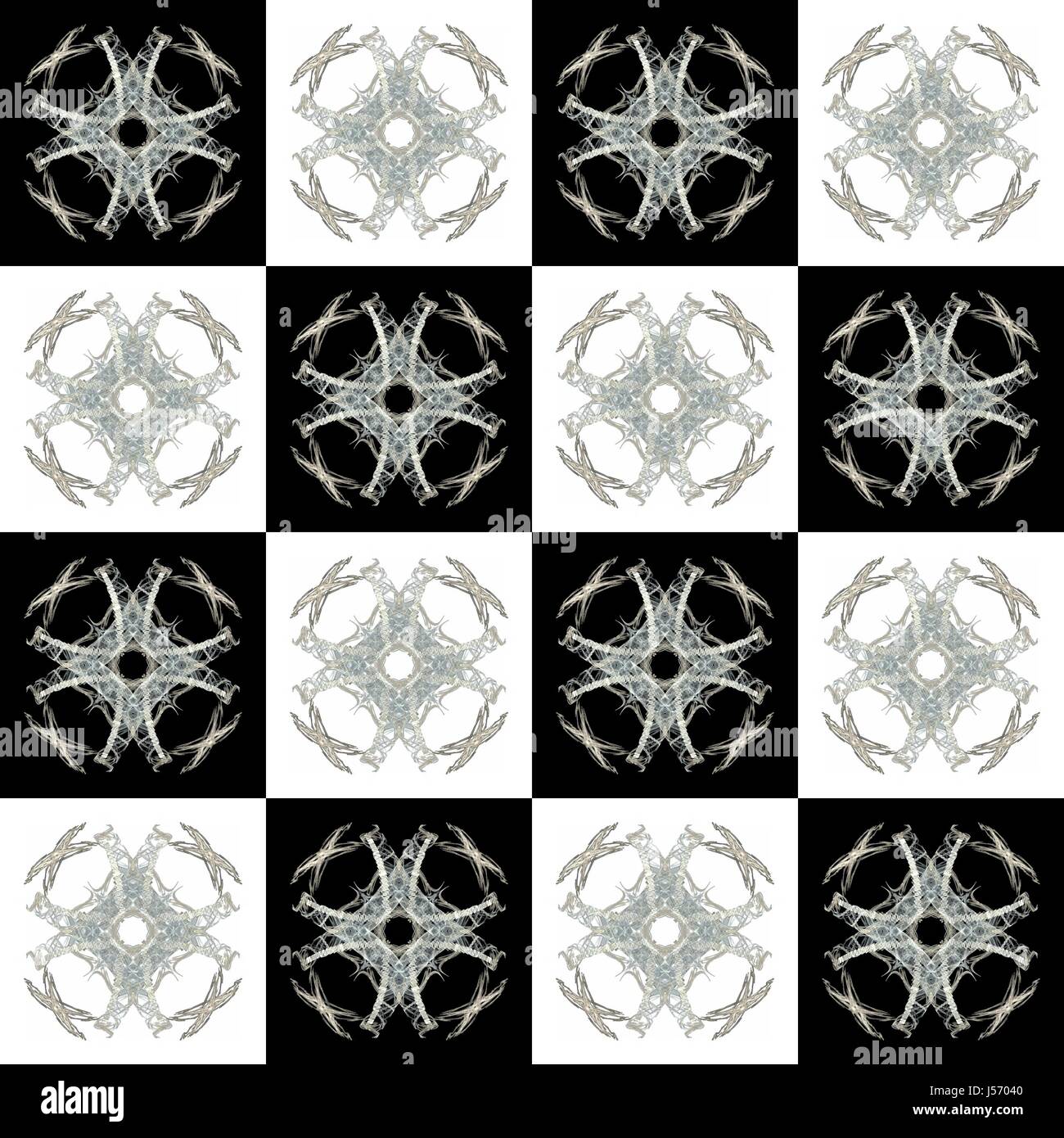 Texture with 3D rendering abstract fractal gray pattern Stock Photo - Alamy