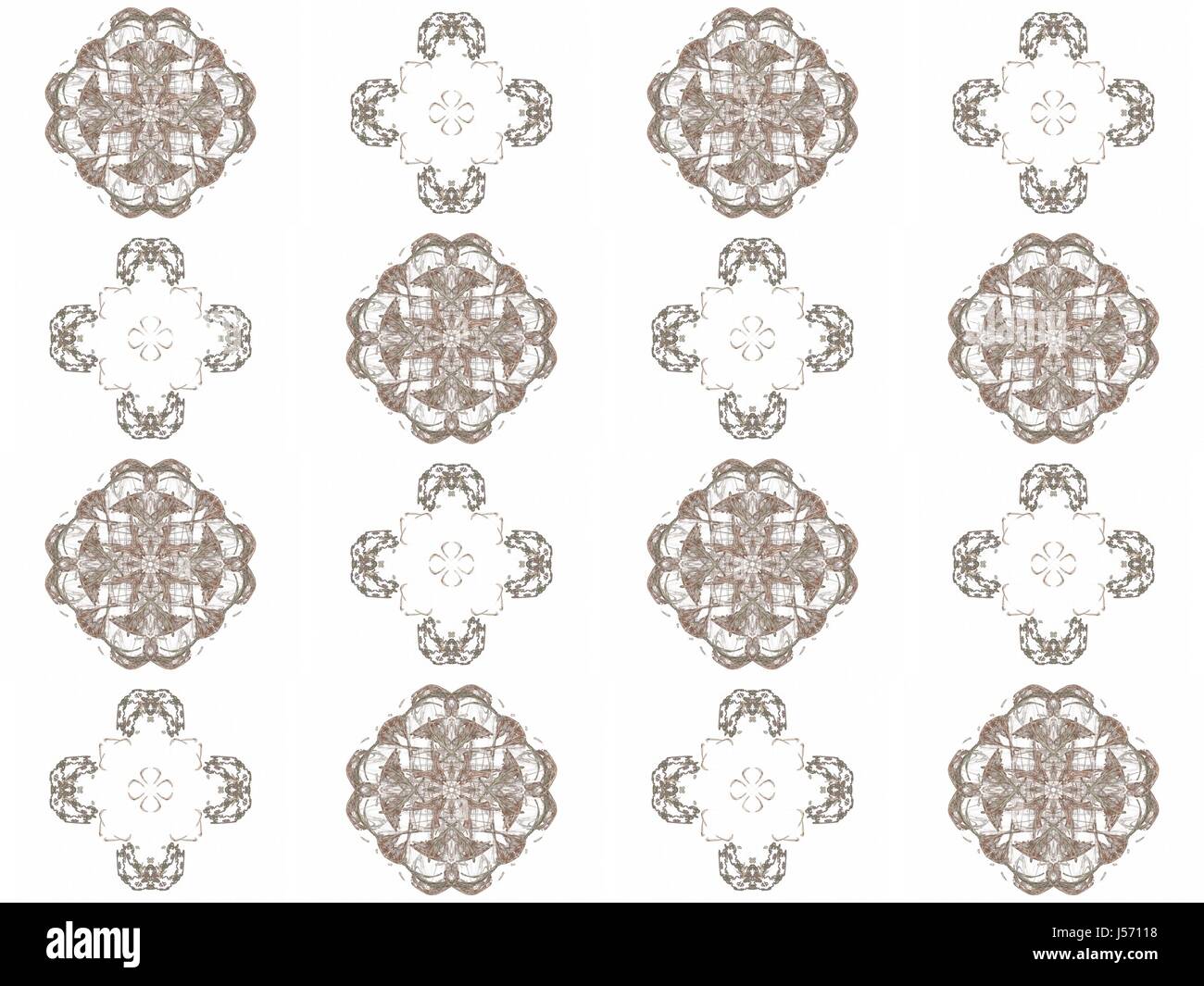 Seamless texture with 3D rendering abstract fractal gray pattern on a ...