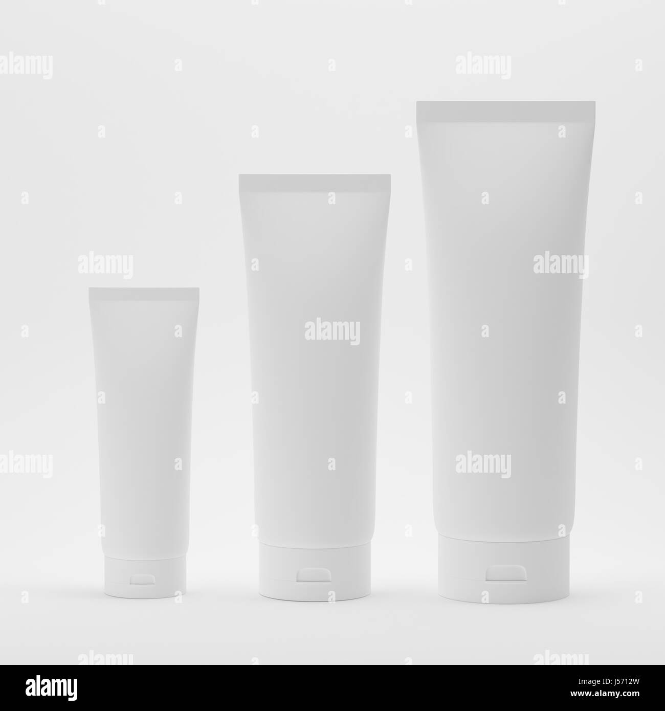 Blank White Plastic Tube For Cosmetic, Body Wash, Shampoo, Face Wash ...