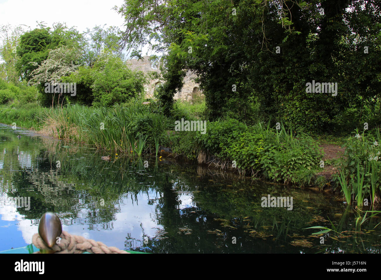 First look at Odiham Castle when arriving by canal boat on the ...