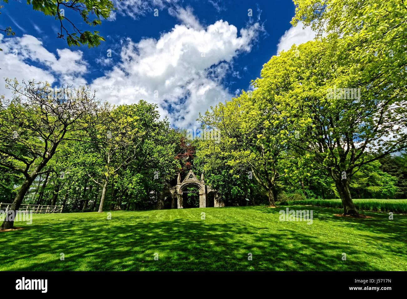 The Shobdon estate in Herefordshire contains a fascinating white church ...