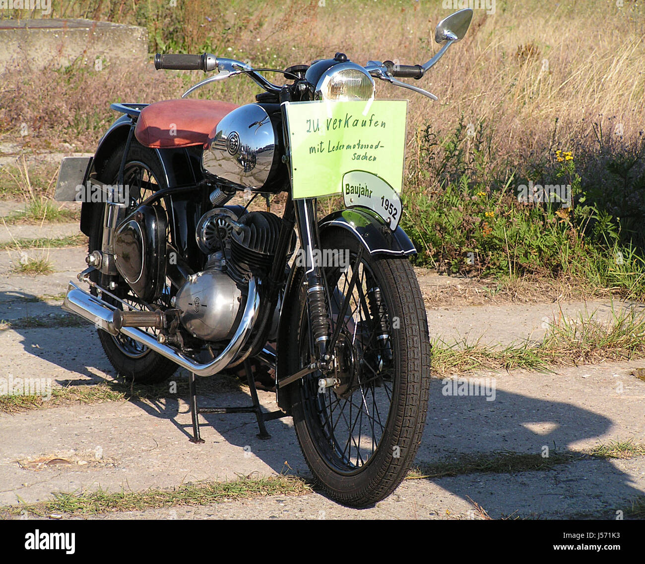 old-timer,motorcycle,motorbike,old,baujahr 1952,zu verkaufen Stock ...