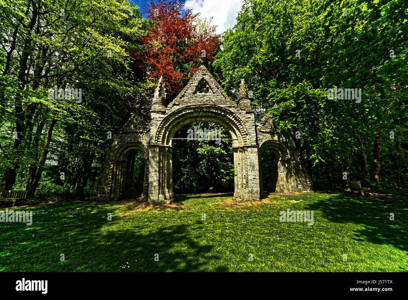 The Shobdon estate in Herefordshire contains a fascinating white church ...