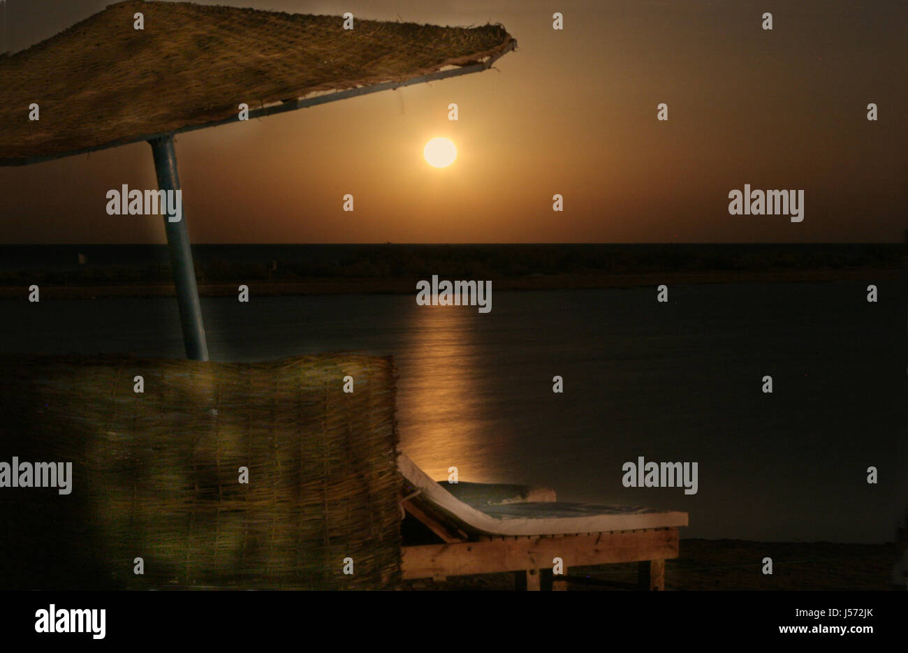 moonrise by the red sea Stock Photo - Alamy