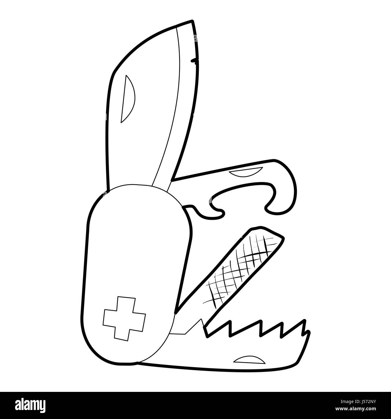 Pocket multitool icon outline Stock Vector Images - Alamy