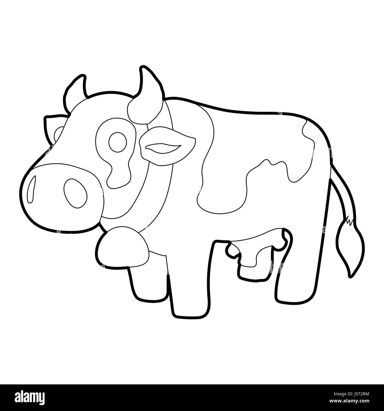 Cow icon, outline style Stock Vector Image & Art - Alamy
