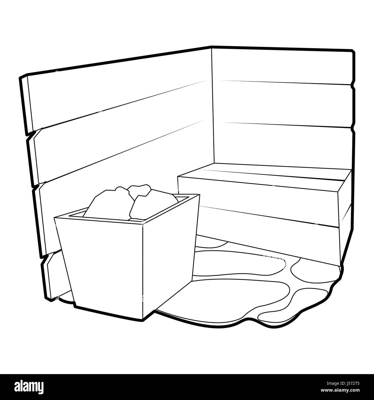 Sauna icon, outline style Stock Vector Image & Art - Alamy