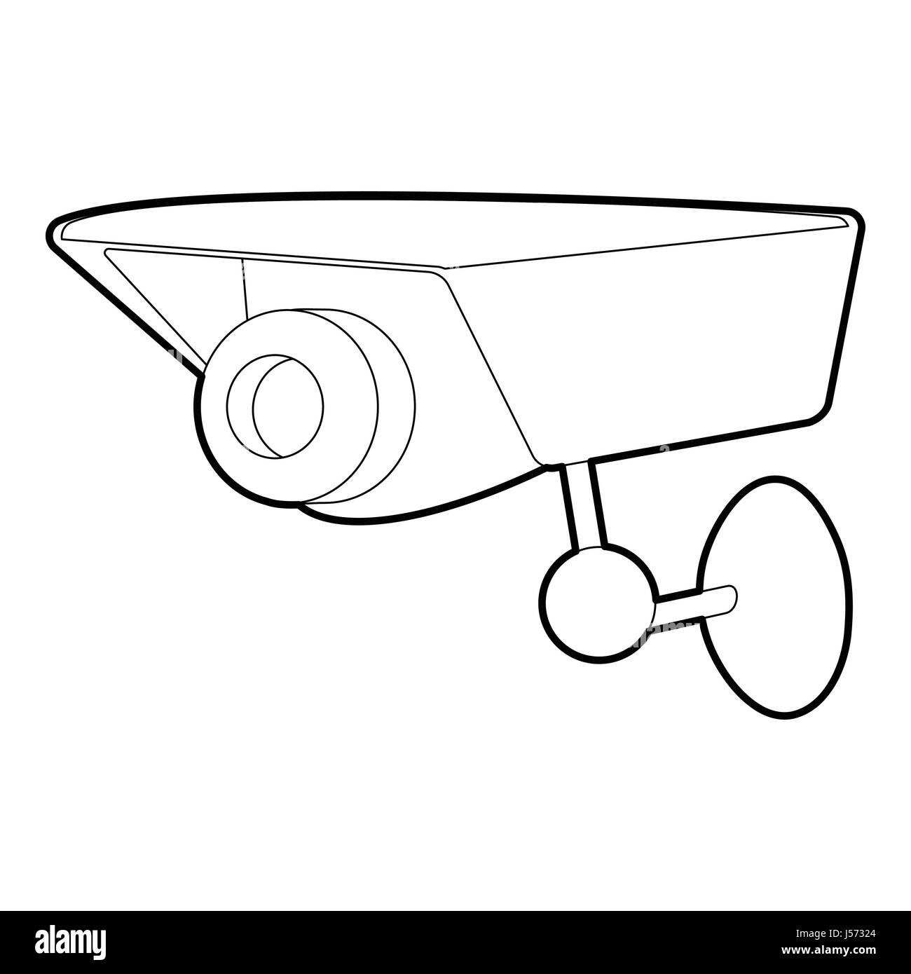 Security camera icon, outline style Stock Vector Image & Art - Alamy