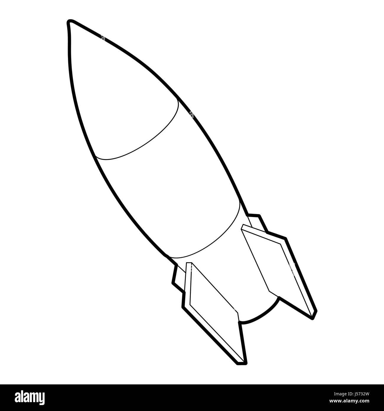 Bomb icon, outline style Stock Vector Image & Art - Alamy