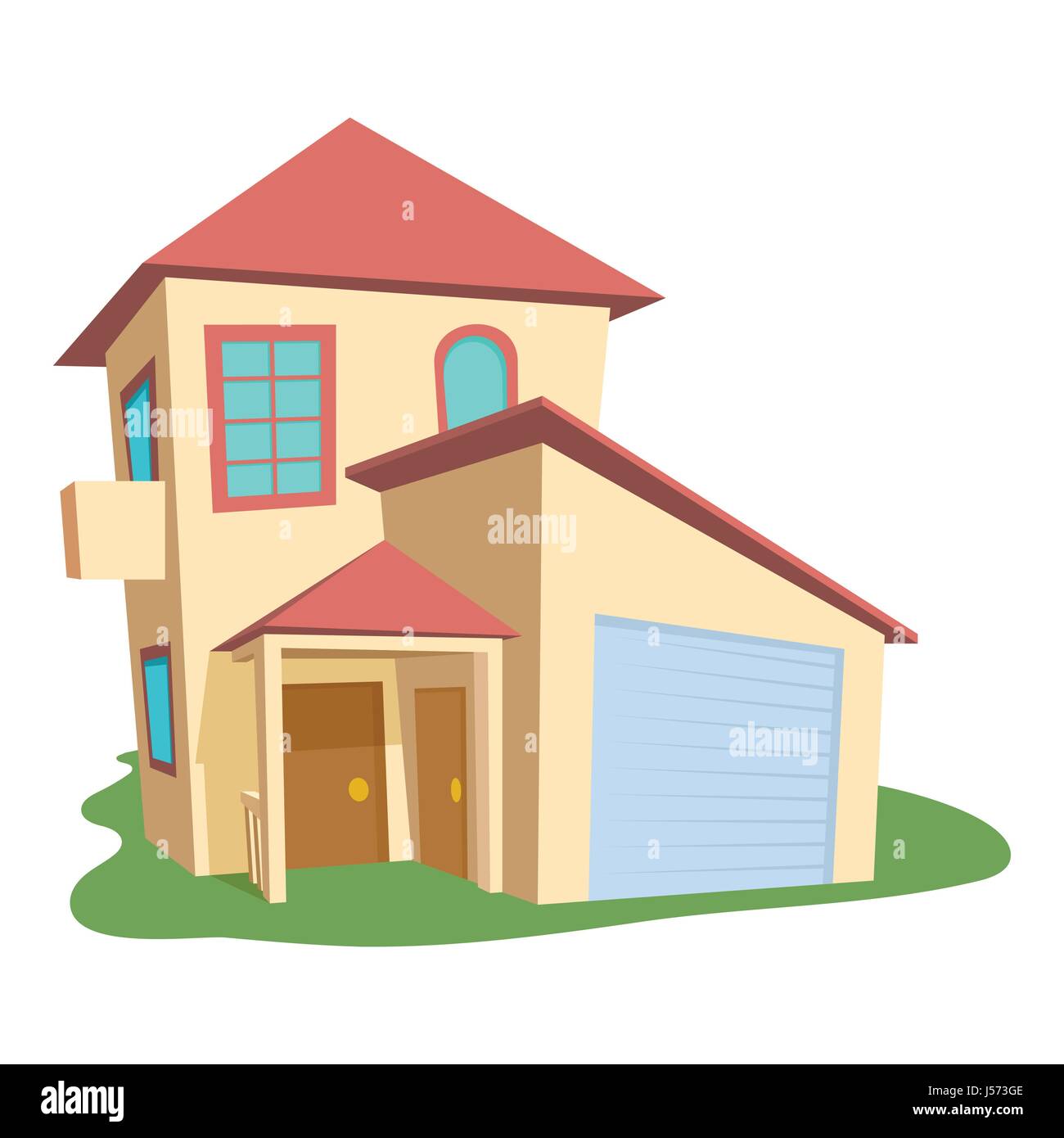 Modern house icon, cartoon style Stock Vector Image & Art - Alamy