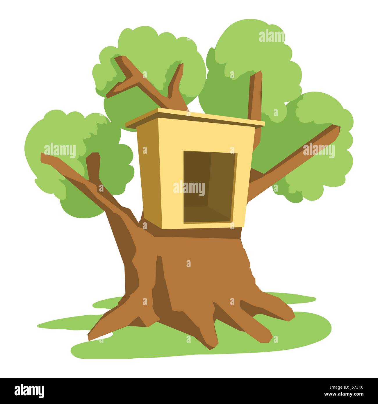 Tree house icon, cartoon style Stock Vector Image & Art - Alamy