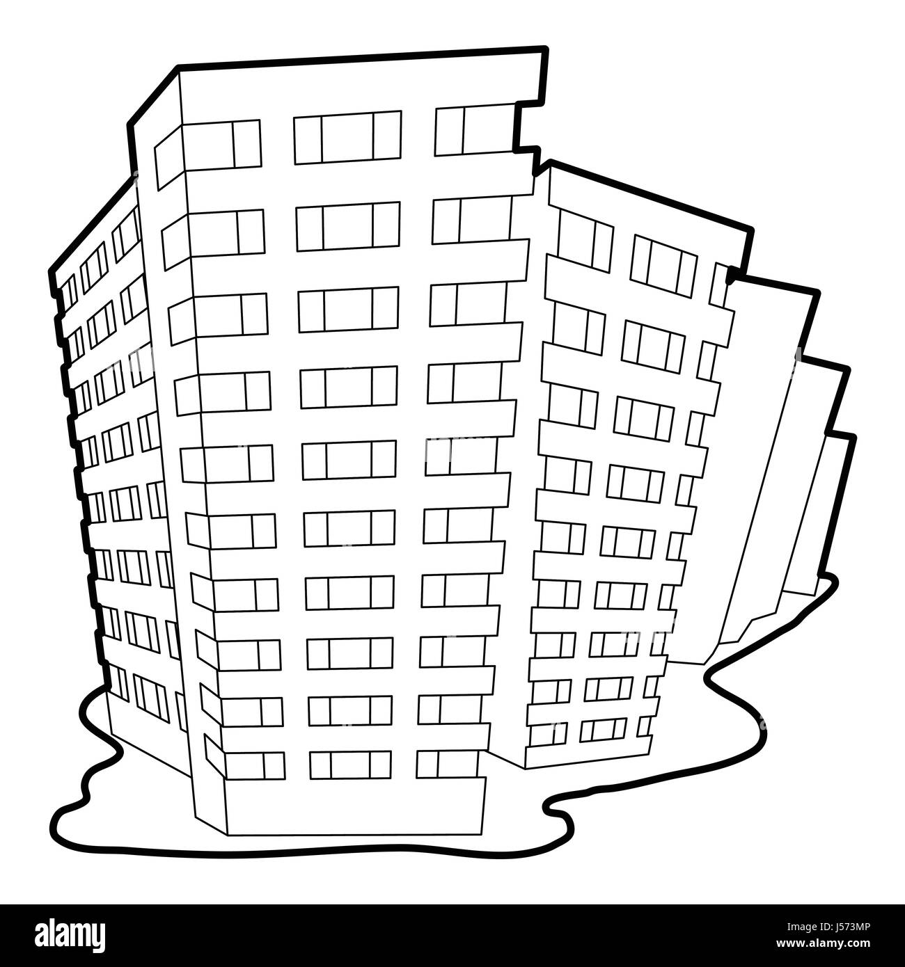 Building icon, outline style Stock Vector Image & Art - Alamy Building icon, outline style Stock Vector Image & Art - Alamy