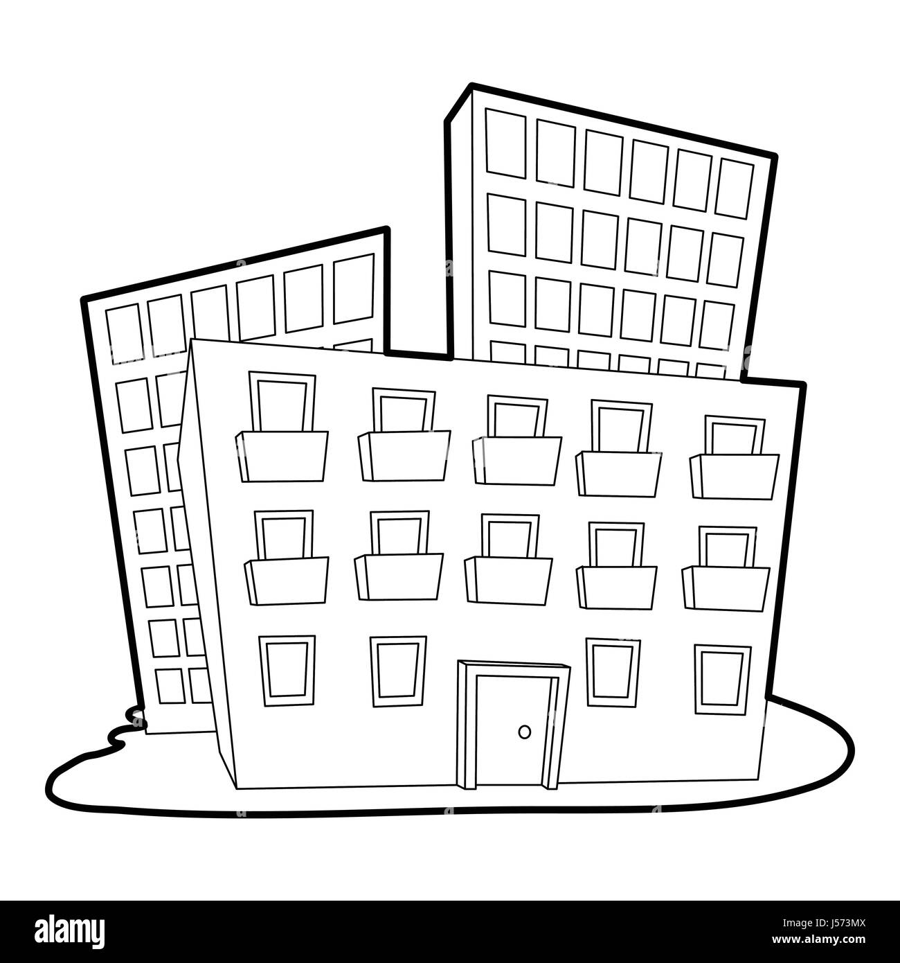 Tall thin building Black and White Stock Photos & Images - Alamy