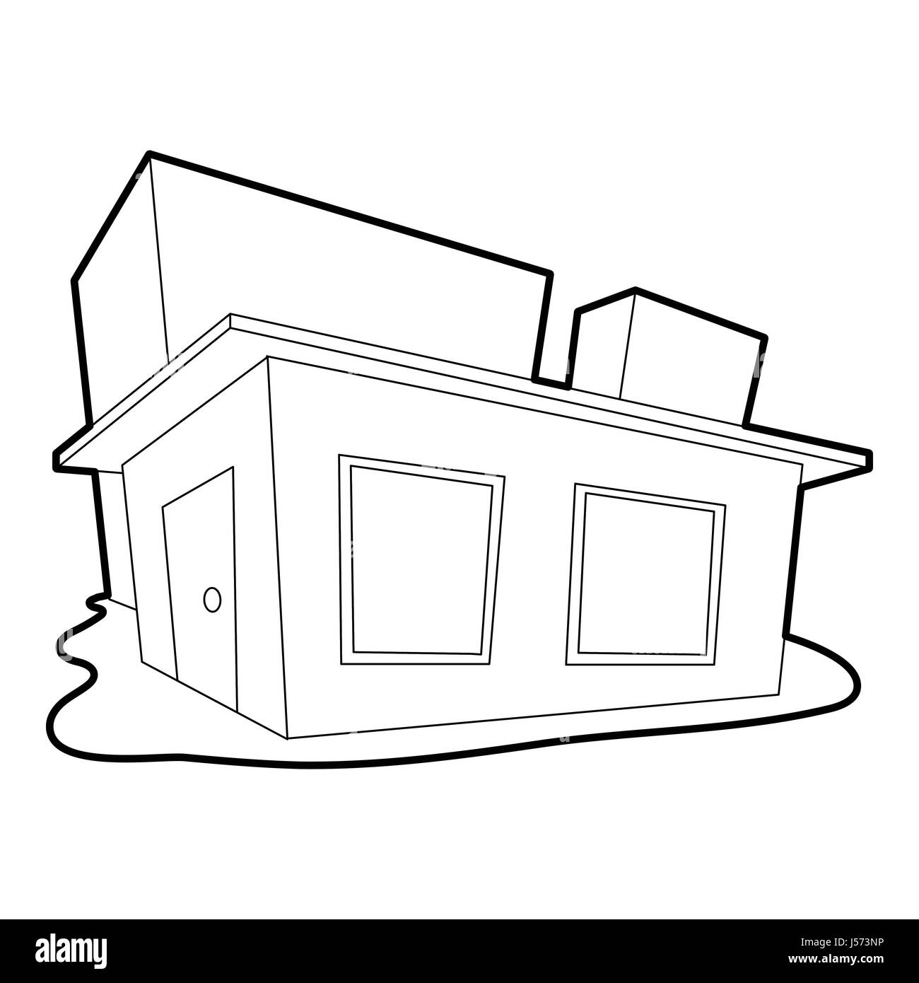 Small house icon, outline style Stock Vector Image & Art - Alamy