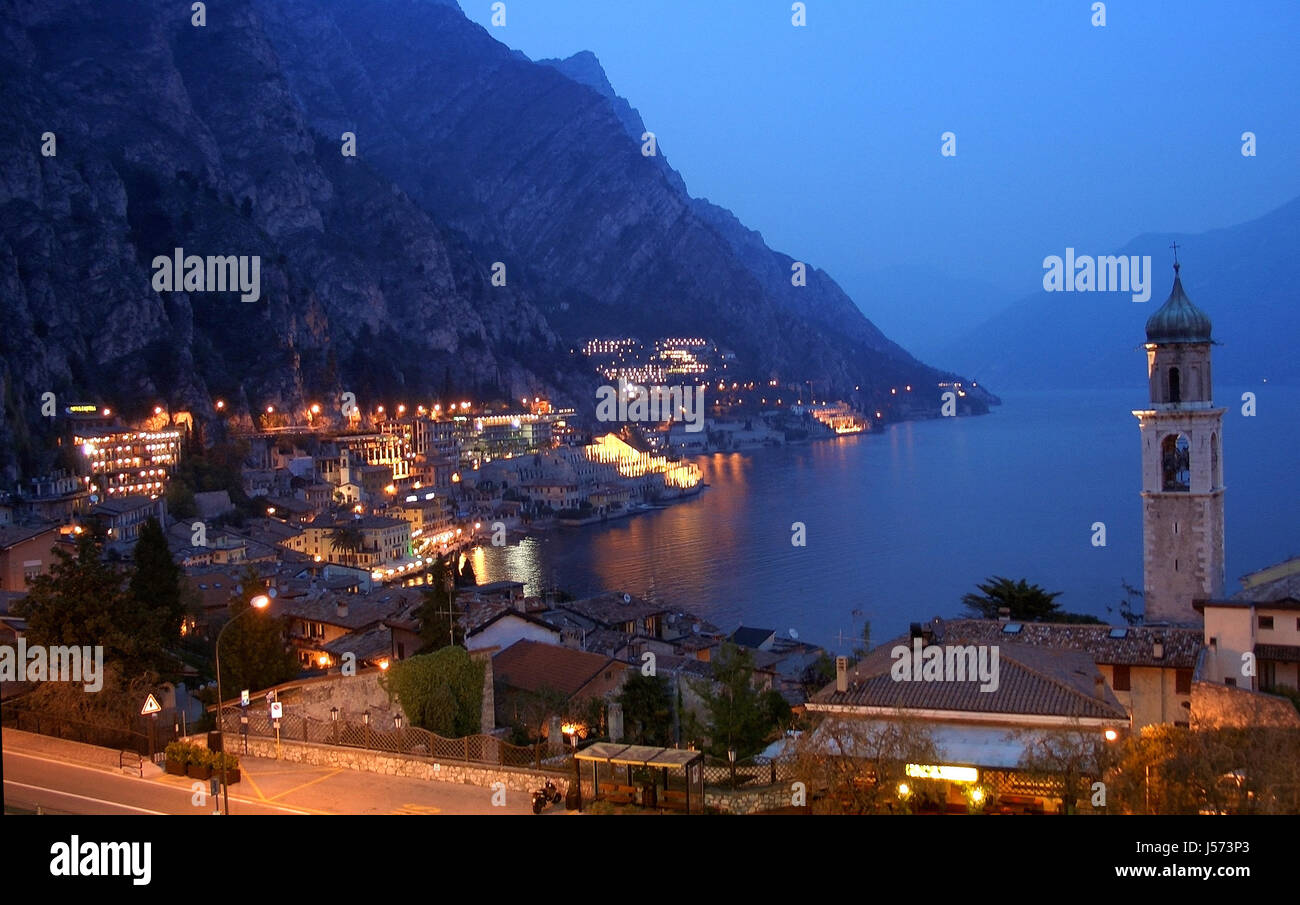 in the evening in limone Stock Photo - Alamy