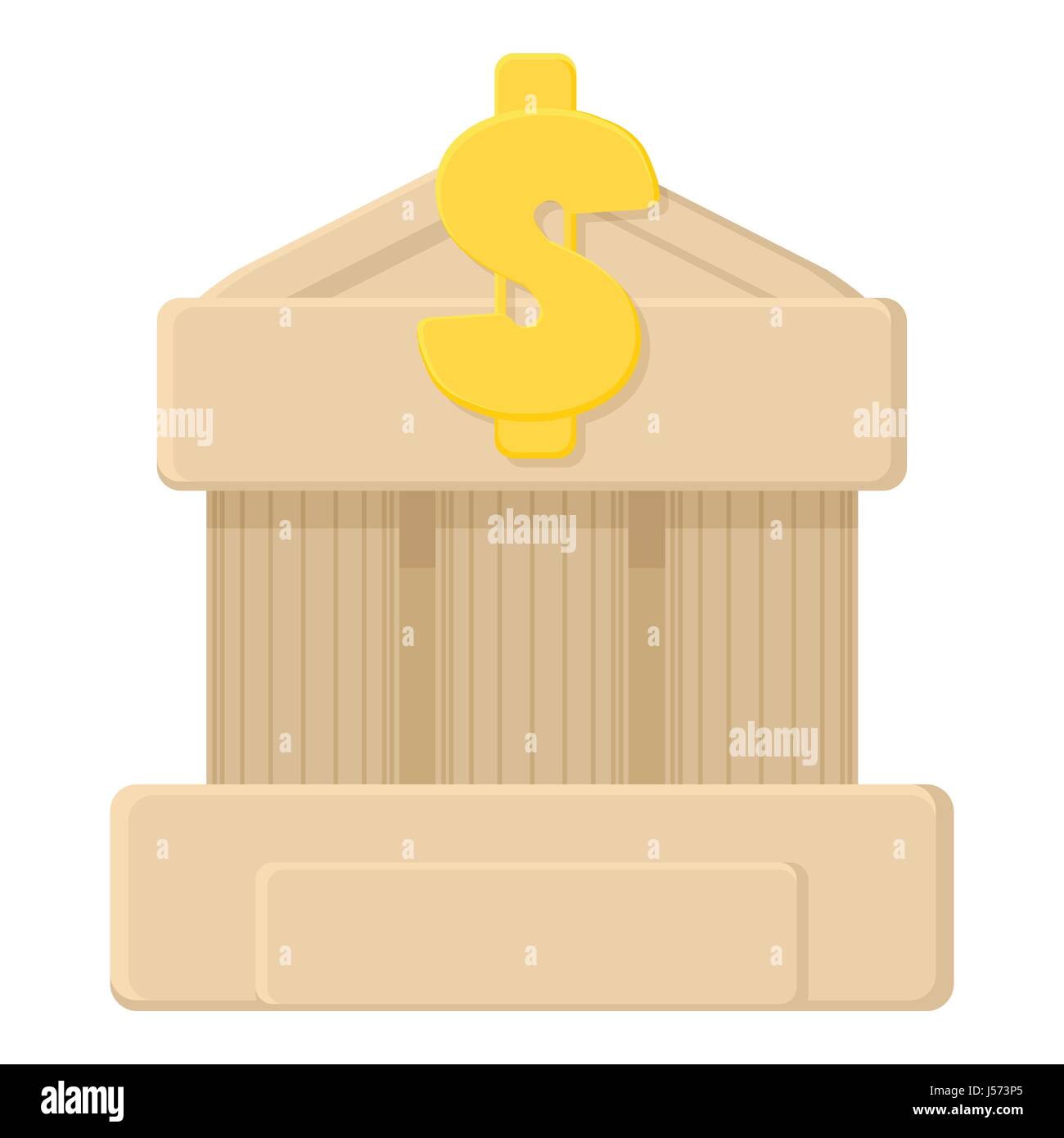 Bank icon, cartoon style Stock Vector Image & Art - Alamy