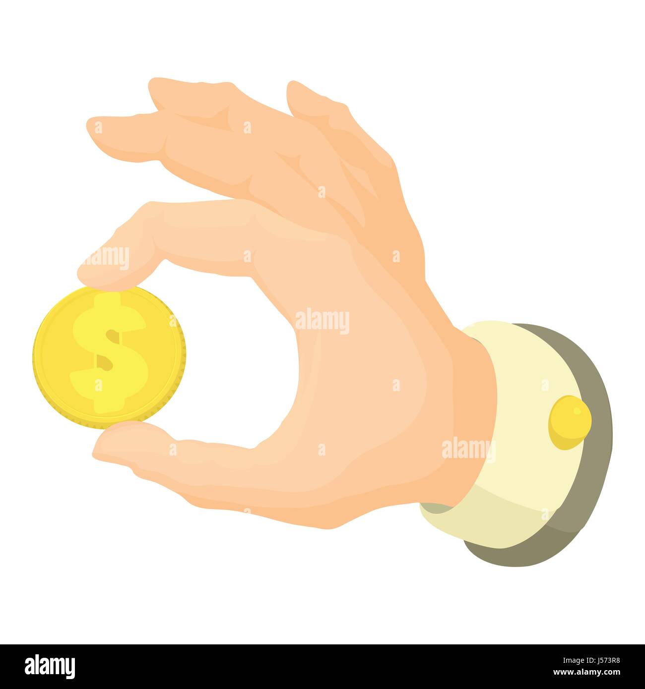 Coin icon, cartoon style Stock Vector Image & Art - Alamy