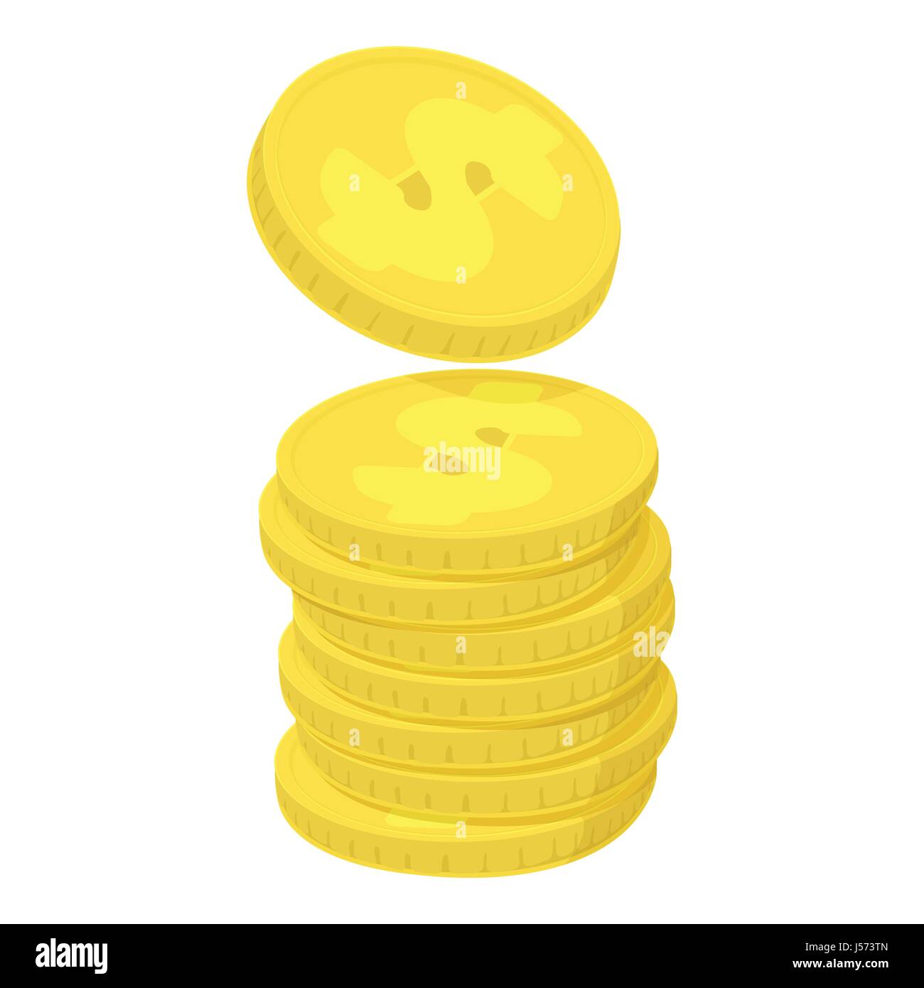 Coins icon, cartoon style Stock Vector Image & Art - Alamy