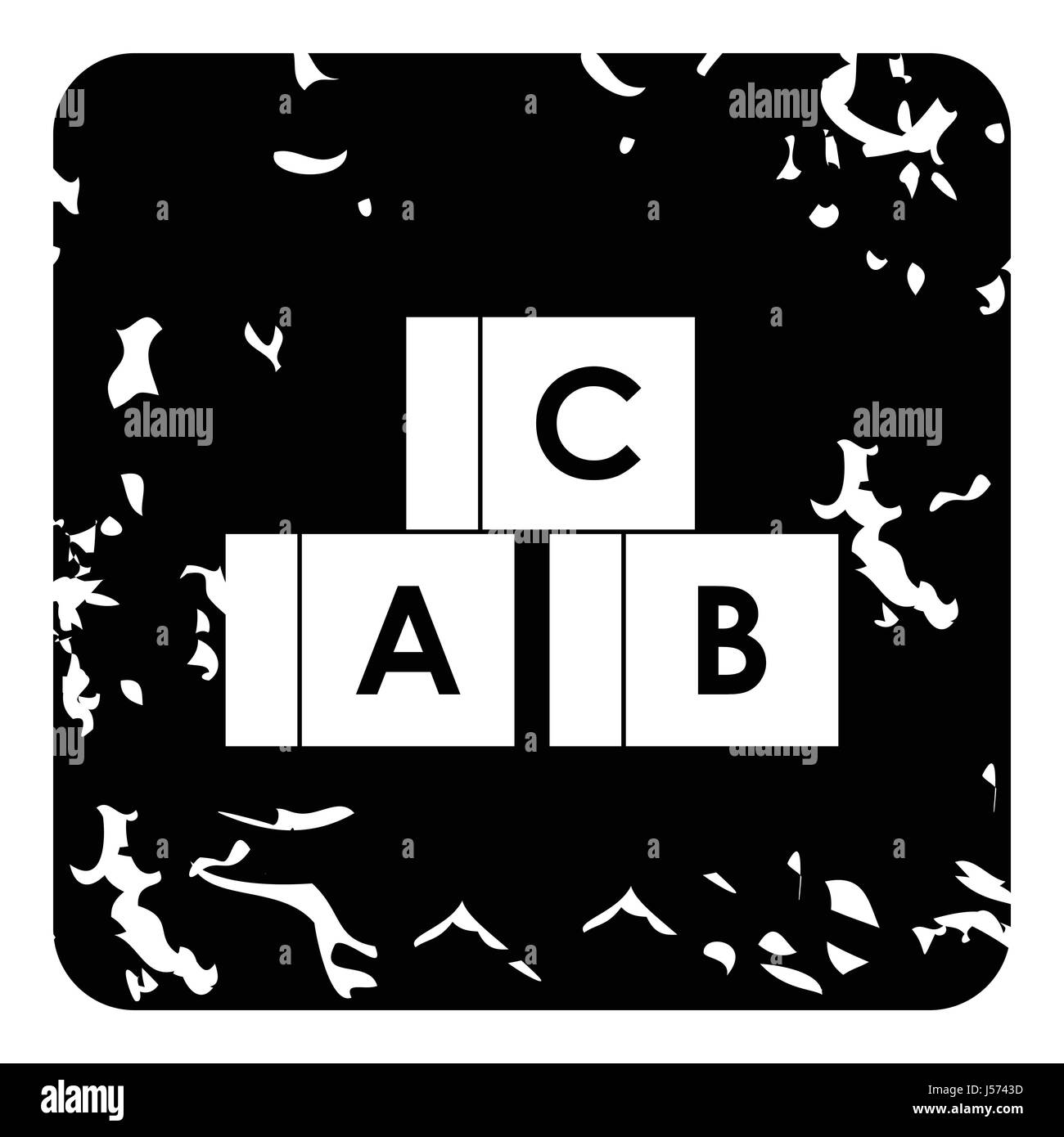 Baby cubes icon, grunge style Stock Vector Image & Art - Alamy