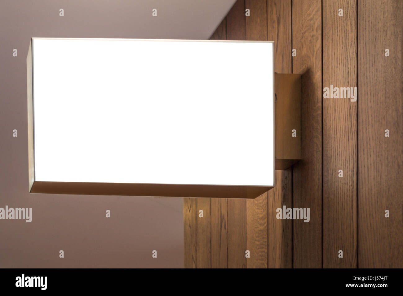 Mock up. Signboard of store, shop. Rectangular shape Stock Photo - Alamy