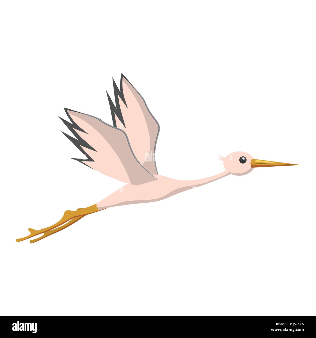 Stork icon, cartoon style Stock Vector Image & Art - Alamy