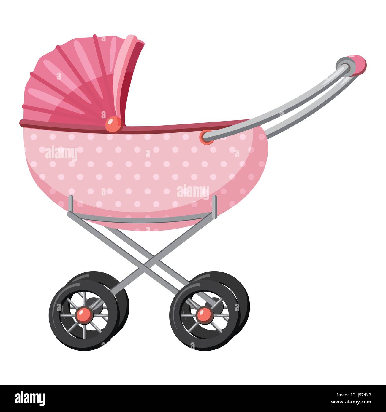 Children stroller icon, cartoon style Stock Vector Image & Art - Alamy