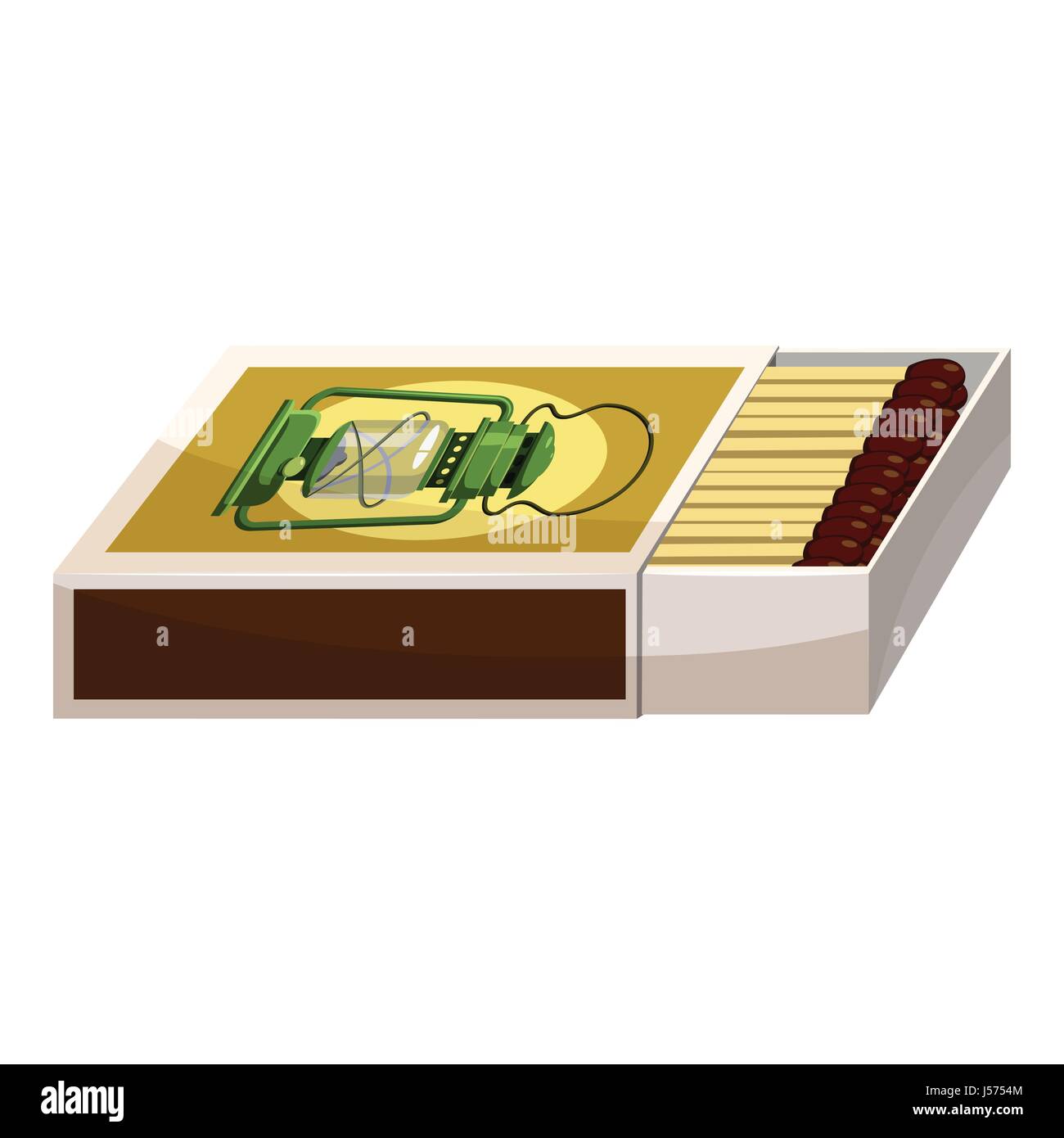 Box of matches icon, cartoon style Stock Vector Image & Art - Alamy