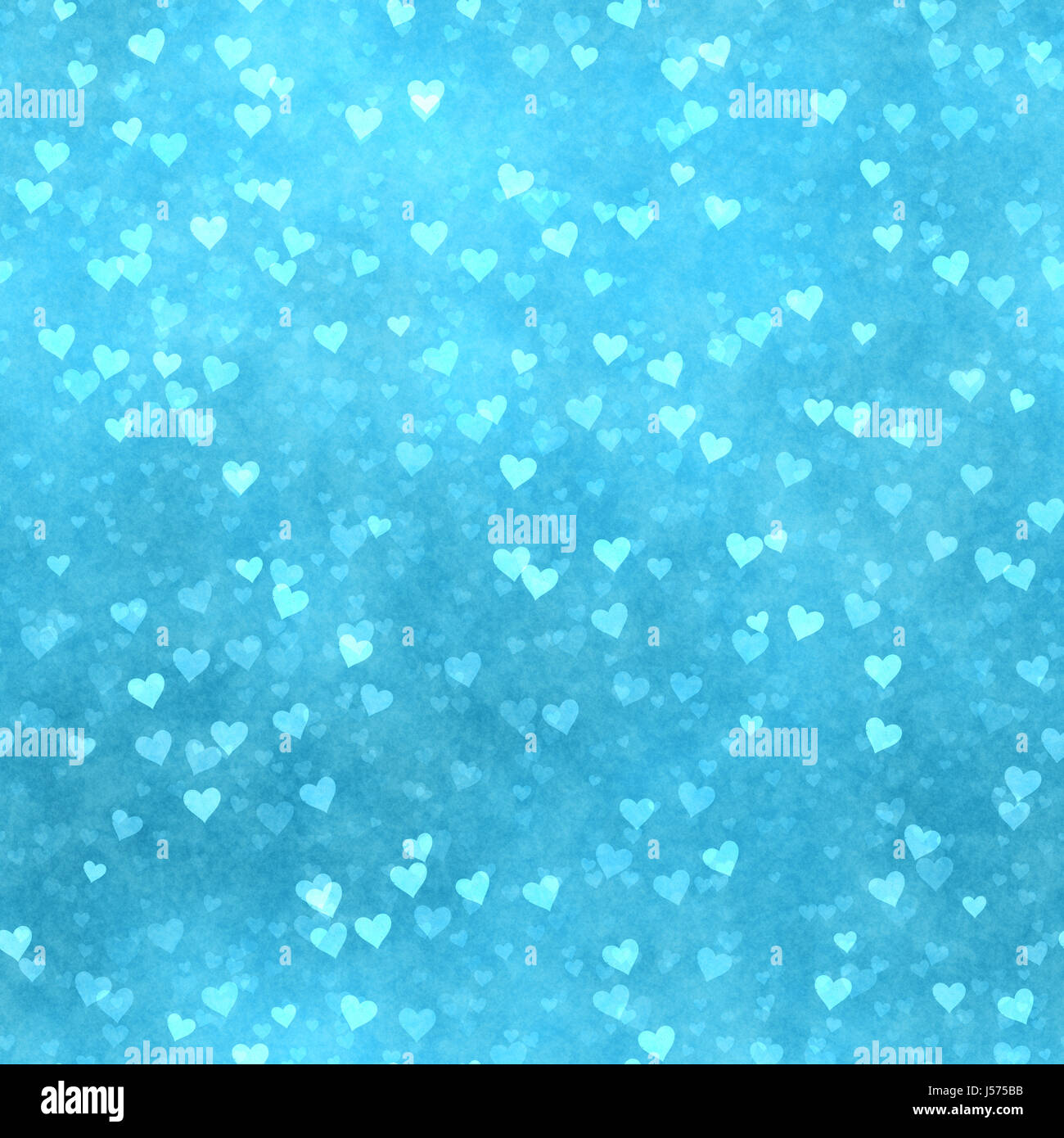 Blue seamless heart texture Stock Photo - Alamy