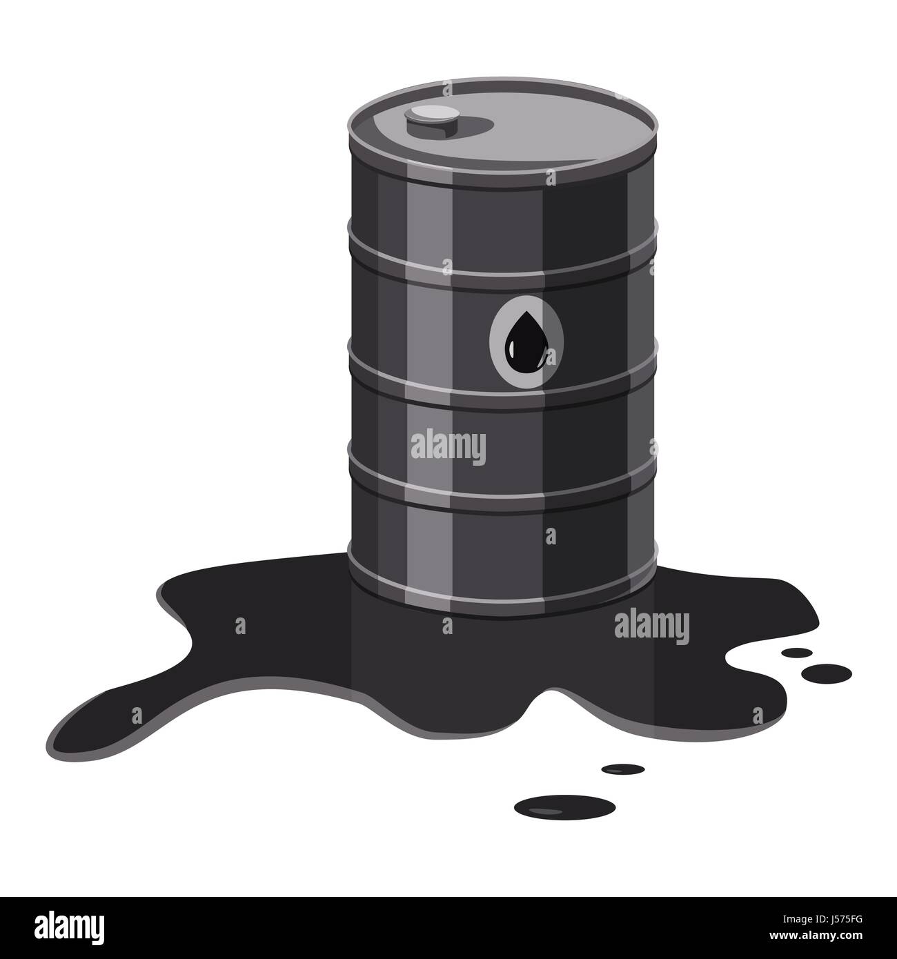 Metal barrel with oil icon, cartoon style Stock Vector Image & Art - Alamy