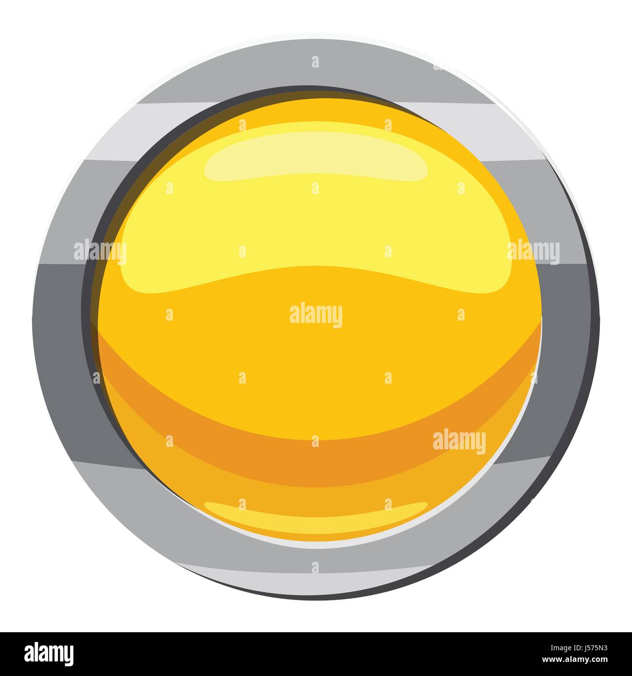 Yellow button icon, cartoon style Stock Vector Image & Art - Alamy
